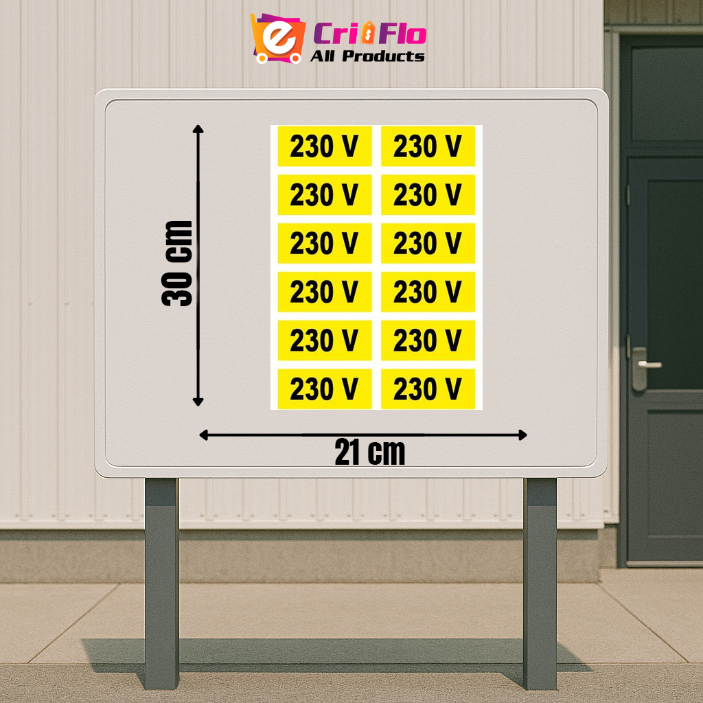 Indicator Set 12 230v, Sticker autocolant, Cri-Flo, Dimensiune A4 21x30 ...