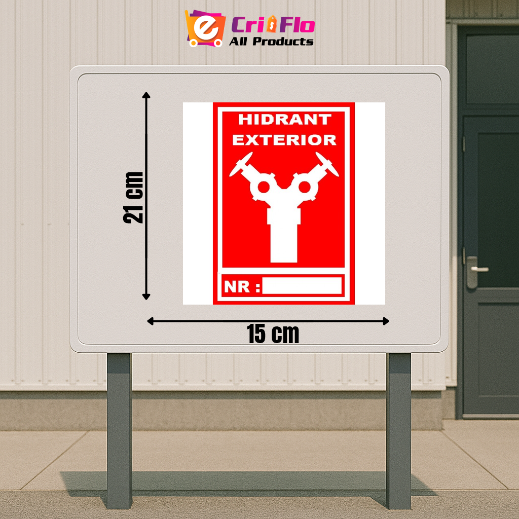 Indicator Cu hidrant exterior personalizata, Sticker autocolant, Cri ...