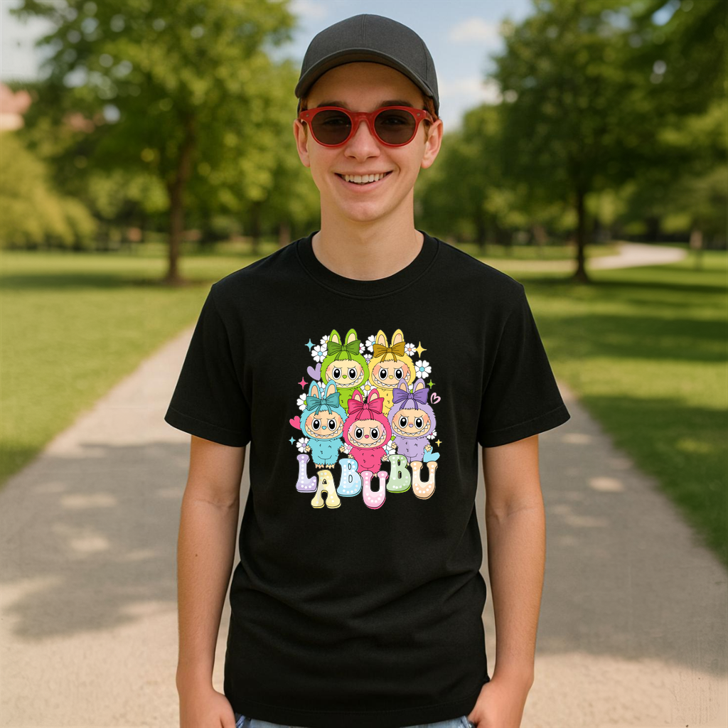 😎 ️ Fii in trend 🎁 Tricou Labubu fundite Labubu, Unisex Dama si Barbat ...