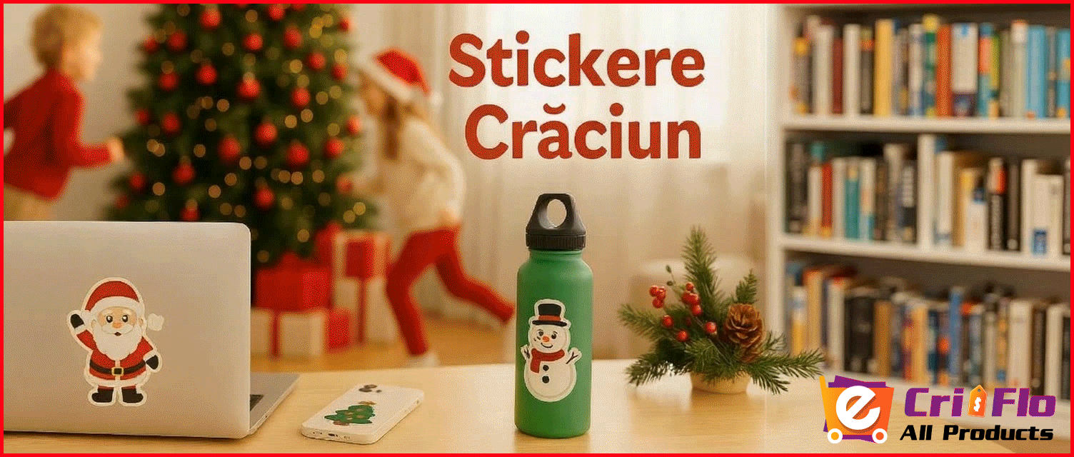 Sticker Home Sweet Home Christmas Casuta, Autoadeziv, Craciun, Cri-Flo ...